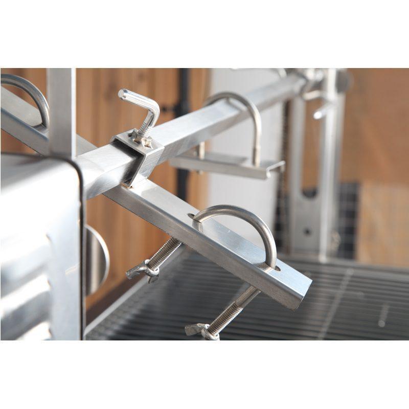 Widely Used Stainless Steel Vertical Charcoal Spit Roaster With Wheels ...